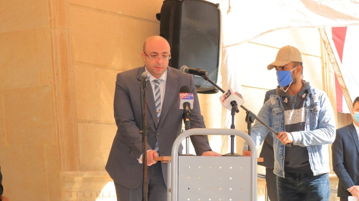 The Minister of Higher Education, the Governor of Beni Suef, the South ...