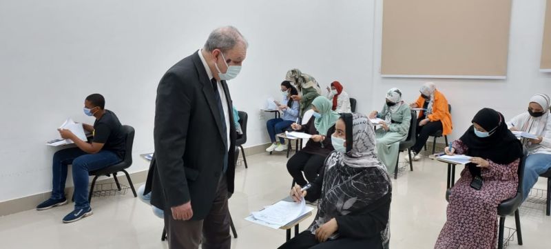 The President of Bani Sweif Technological University continues to check ...